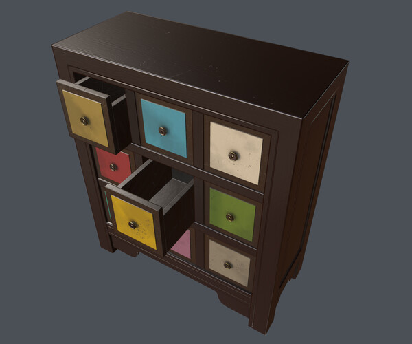 ArtStation - Old Commode | Game Assets