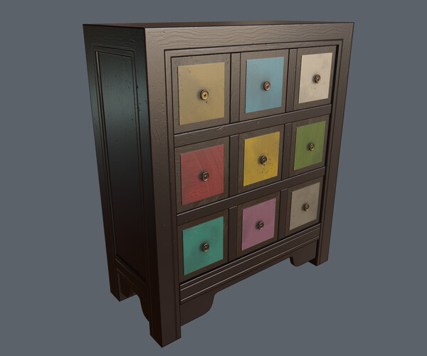 ArtStation - Old Commode | Game Assets