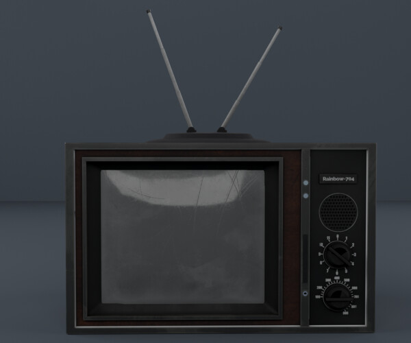 ArtStation - retro TV PRB Low-poly 3D model Low-poly 3D model | Game Assets