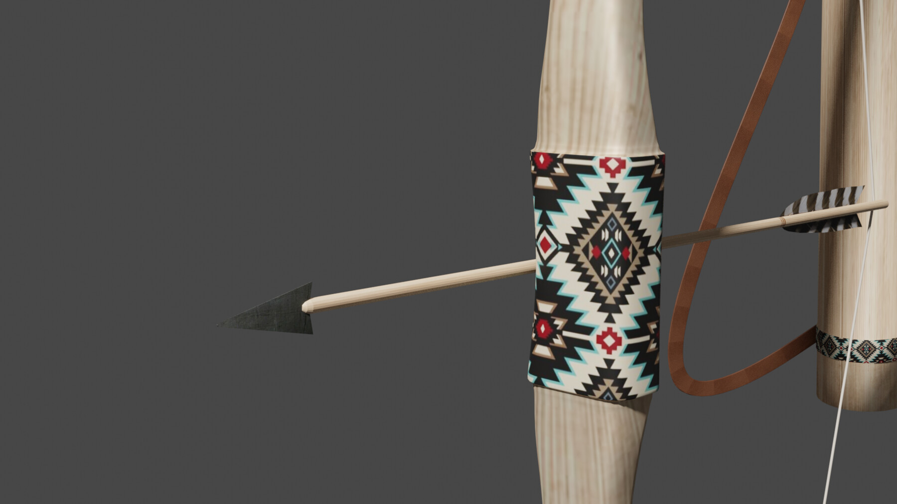 ArtStation - Bow and Arrows with Quiver Low-poly 3D model | Game Assets