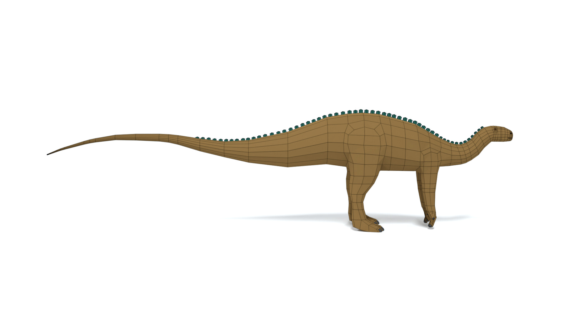 ArtStation - Low Poly Cartoon Tenontosaurus Dinosaur | Game Assets