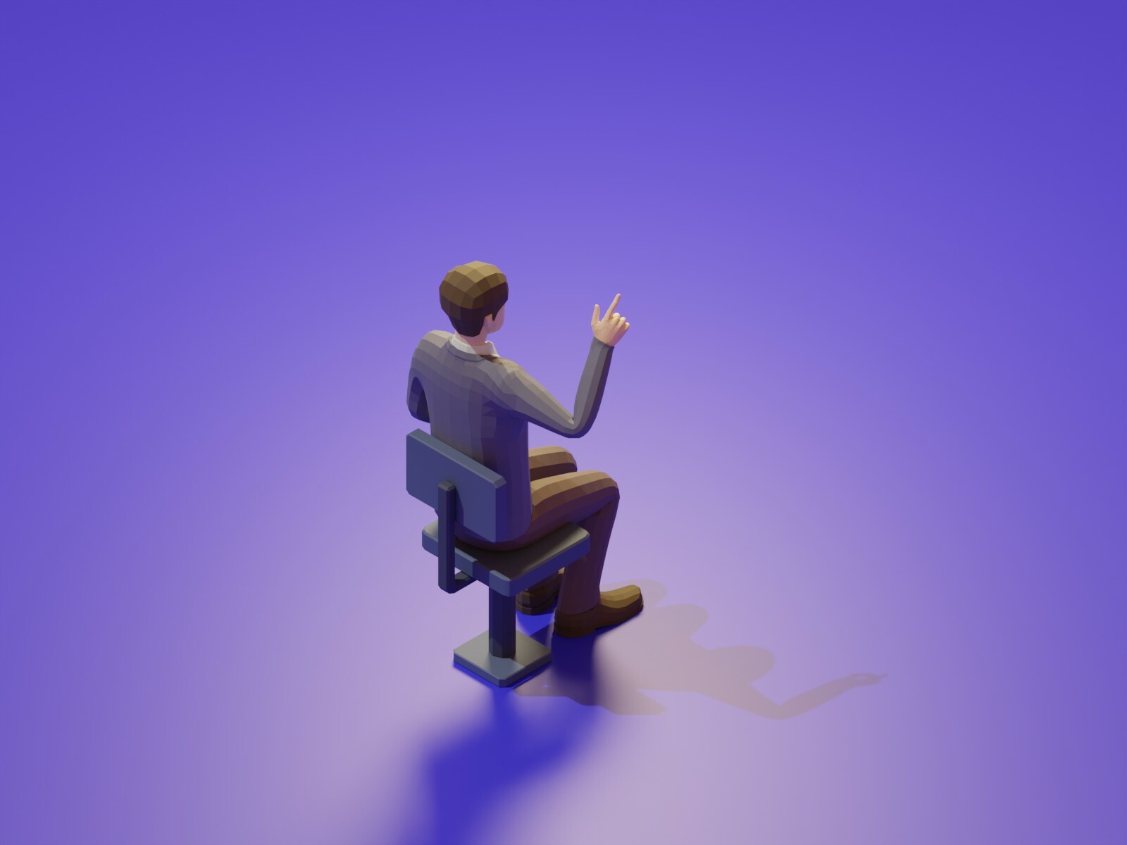 ArtStation - Low Poly 3D Stylized Character Business People Isometric ...