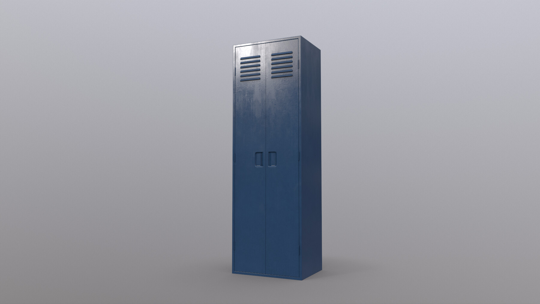 ArtStation - PBR School Gym Locker 09 - Blue Dark | Game Assets