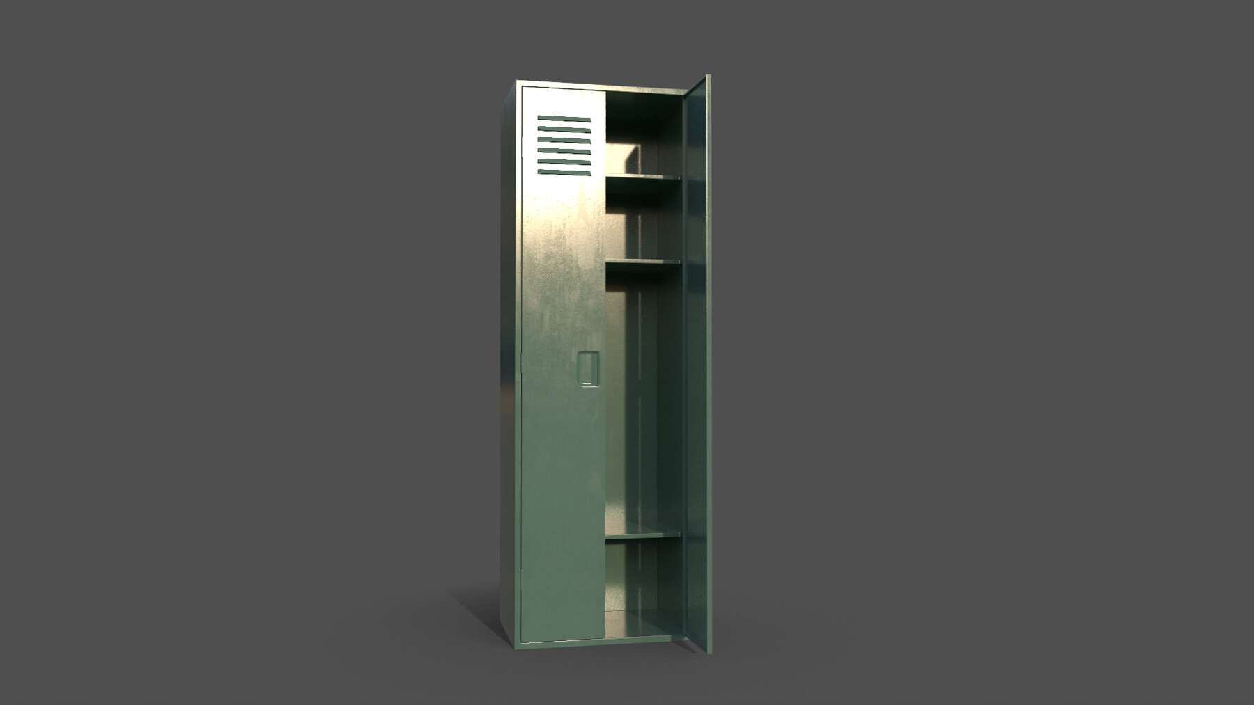 ArtStation - PBR School Gym Locker 09 - Green Light | Game Assets