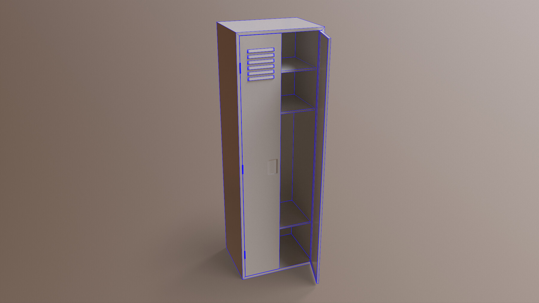 ArtStation - PBR School Gym Locker 09 - Red | Game Assets