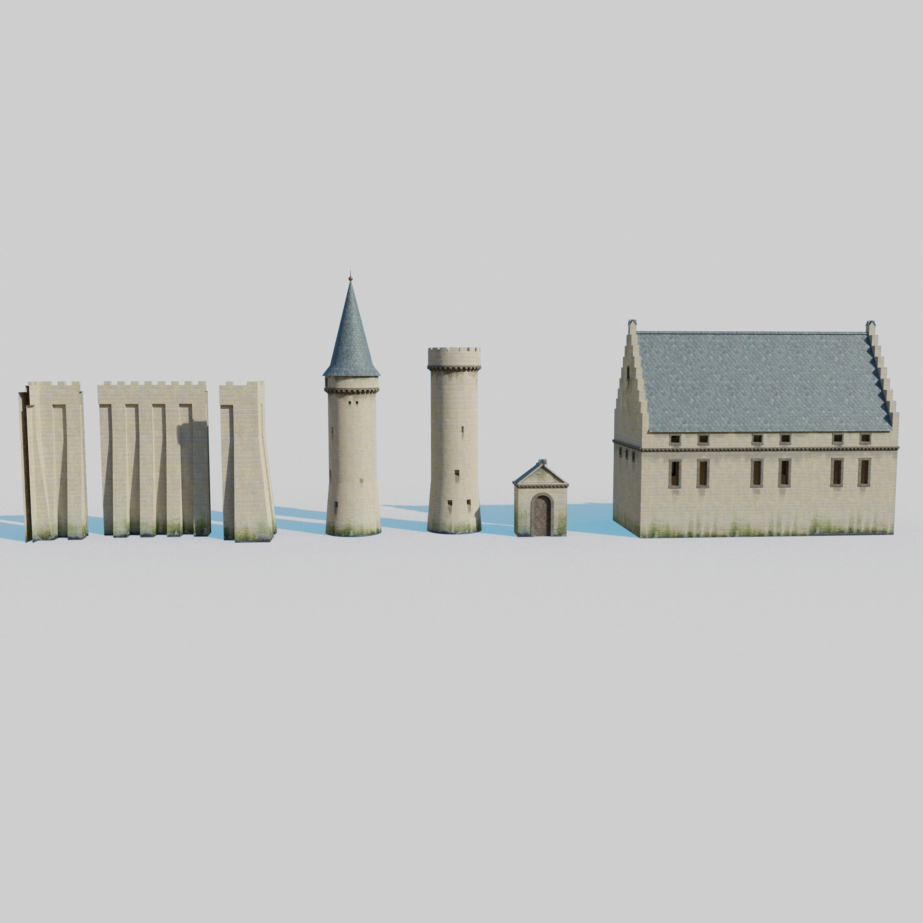 ArtStation - Castle Kit Bash | Game Assets
