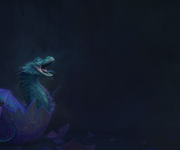 ArtStation - Dragon Screen Background | Artworks