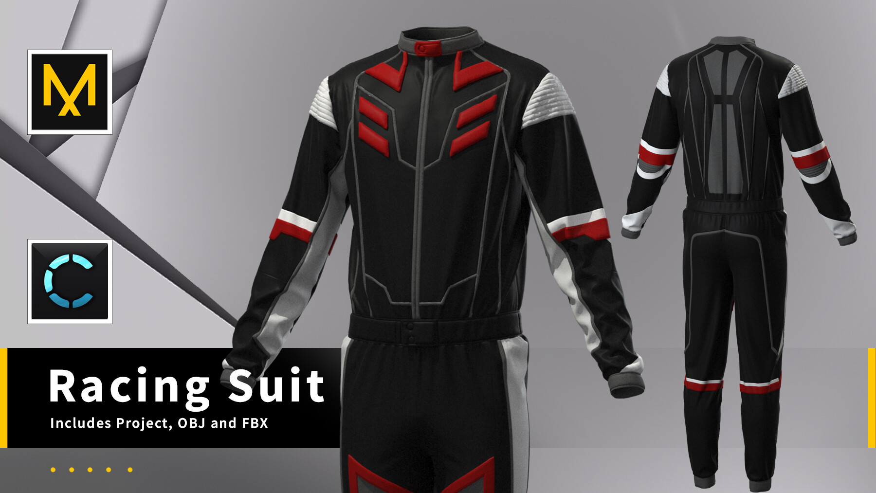 ArtStation - Racer suit | Game Assets