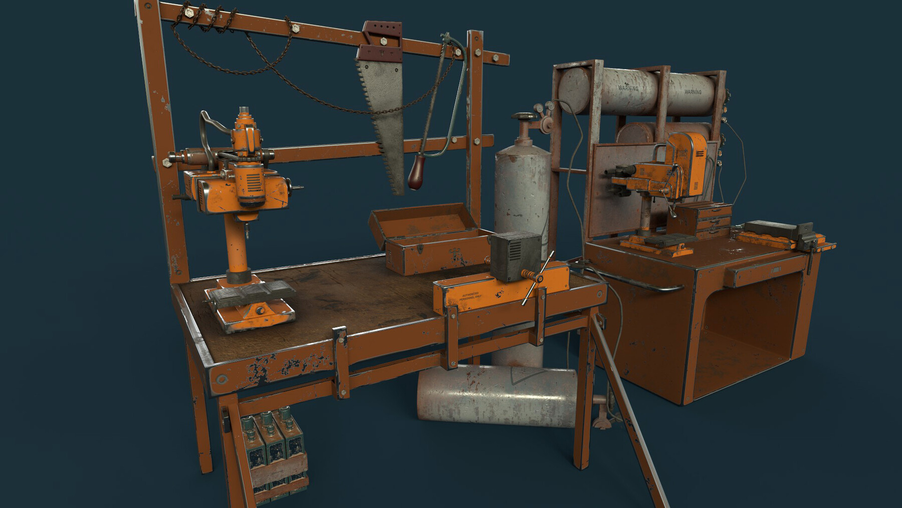 ArtStation - industrial work assets game ready low poly and high poly ...