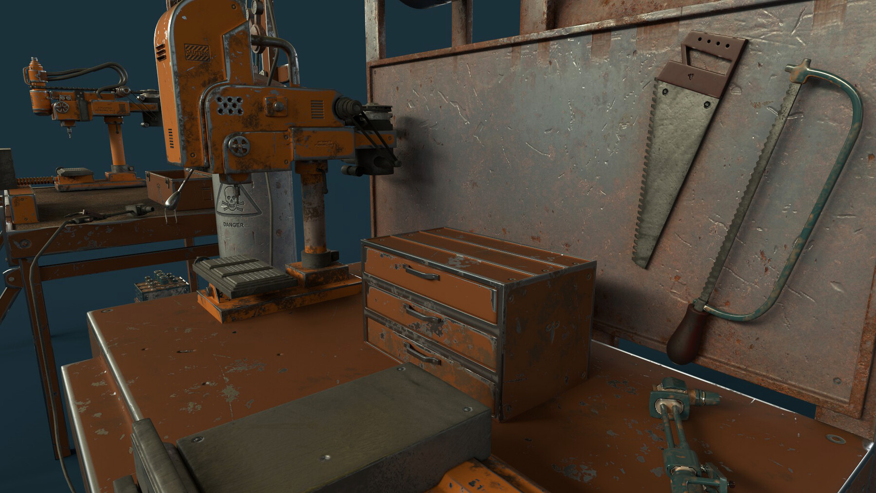 ArtStation - industrial work assets game ready low poly and high poly ...