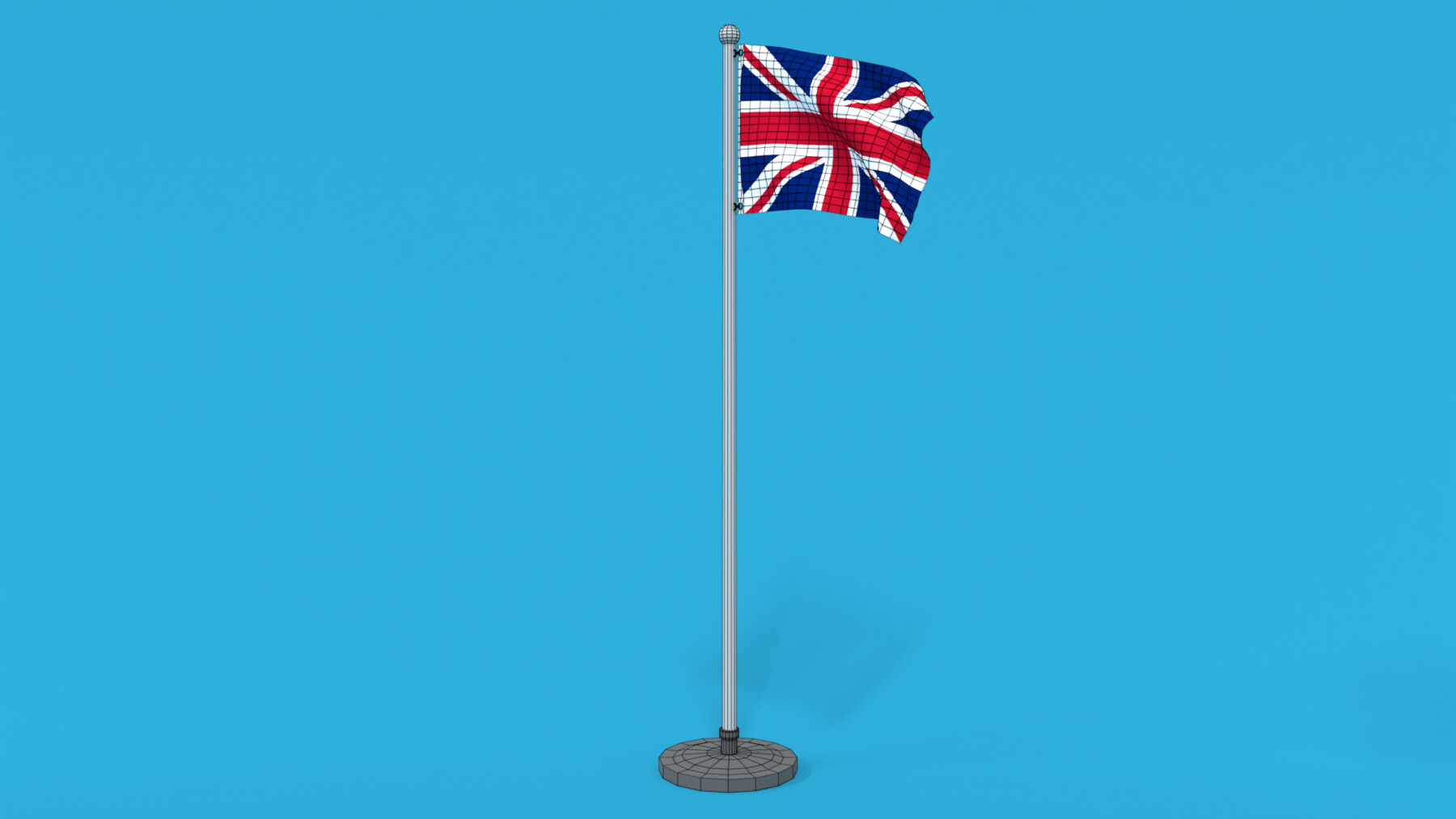 ArtStation - Low Poly Seamless Animated United Kingdom Flag | Game Assets