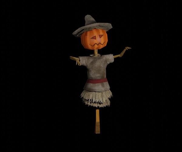 ArtStation - Low Poly Scarecrow Game ready asset | Game Assets