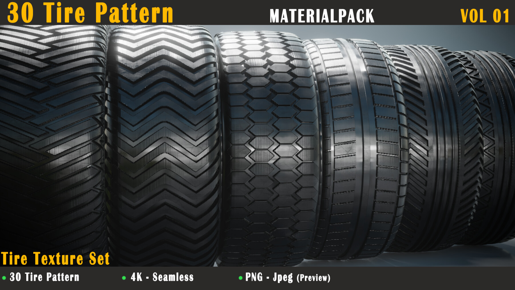 ArtStation - 30 Tire Pattern | Game Assets