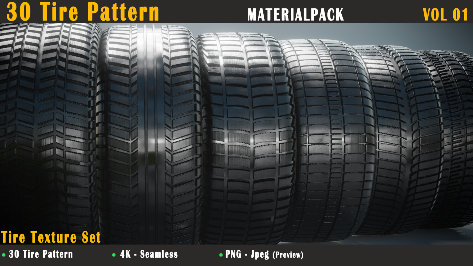 ArtStation - 30 Tire Pattern | Game Assets