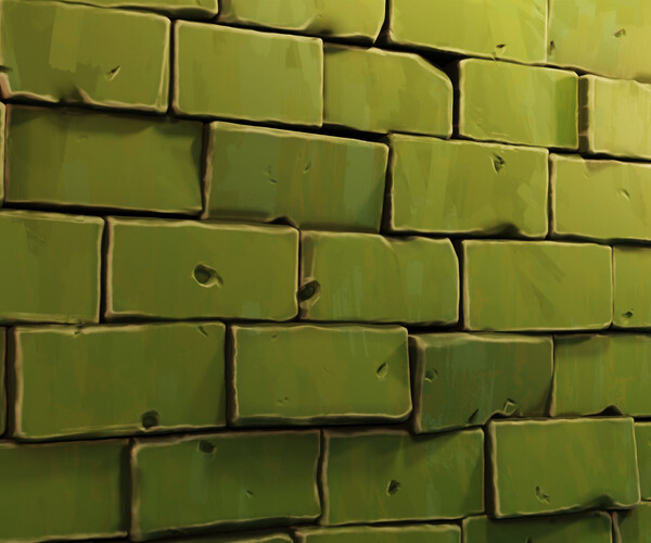 ArtStation - Stylized wall texture 8 Variations | Resources