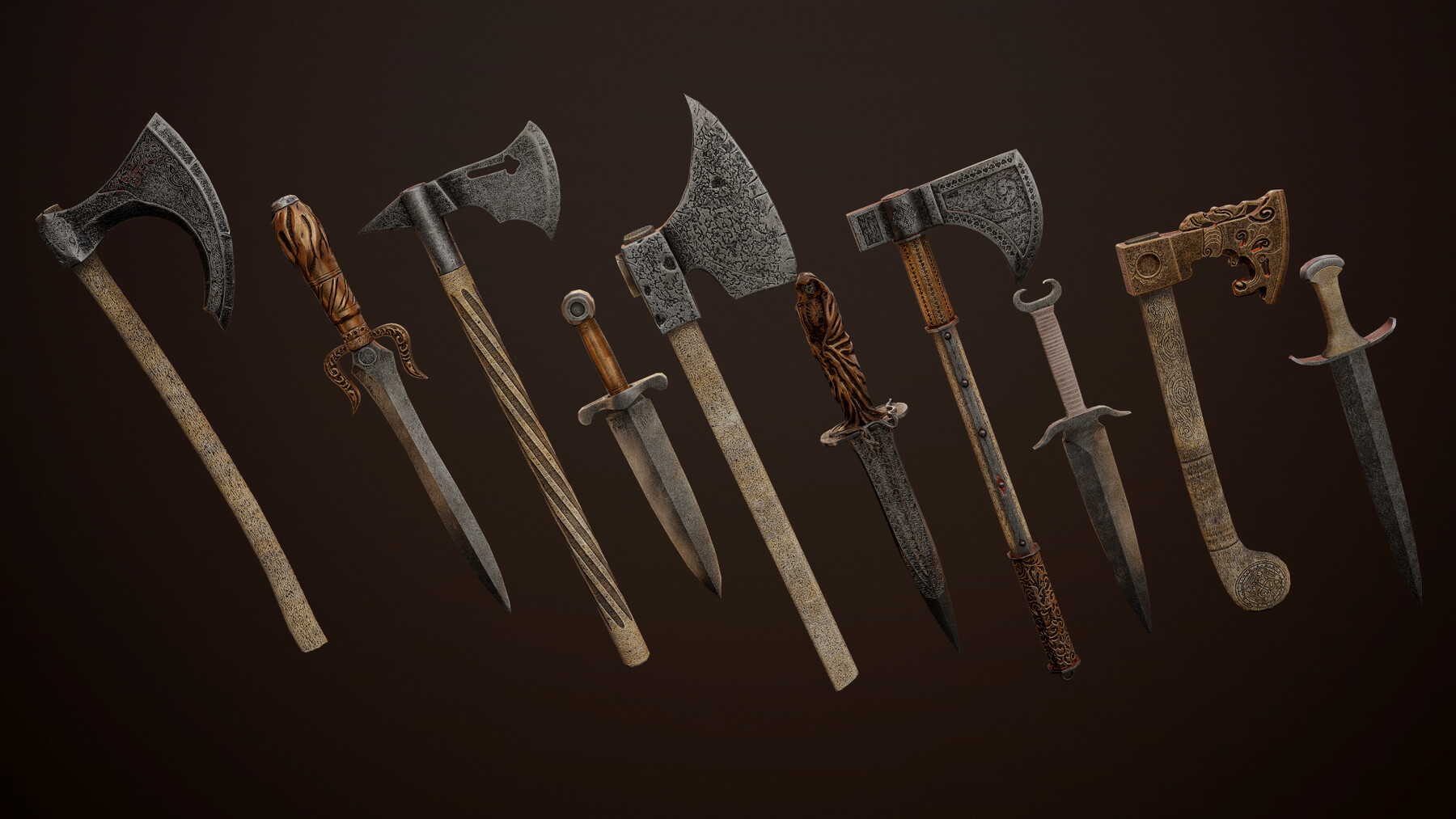 ArtStation - Medieval Weapons Pack Vol.4 | Game Assets