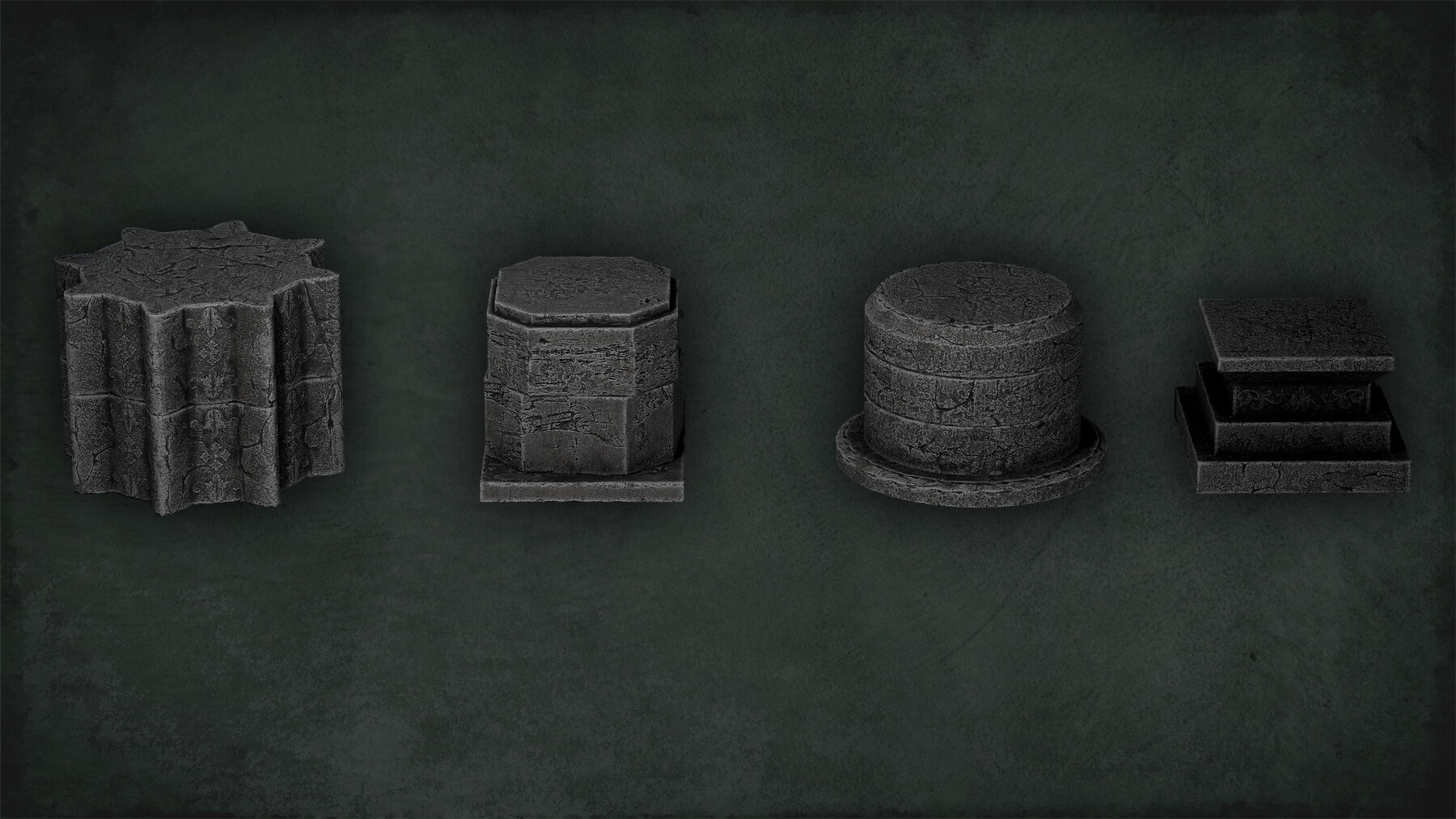 ArtStation - RPG-Horror modular Fantasy Monuments | Game Assets