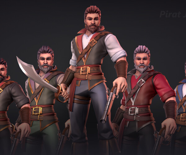 ArtStation - Pirate John | Game Assets