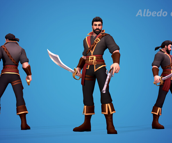 ArtStation - Pirate John | Game Assets