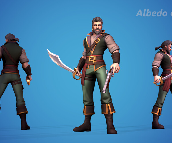 ArtStation - Pirate John | Game Assets