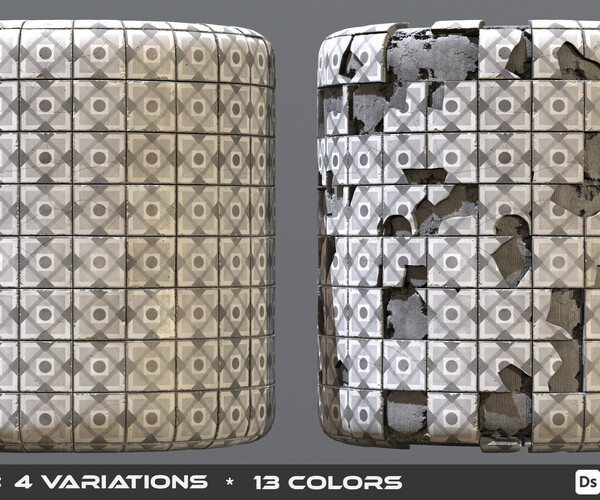 ArtStation - DESTROYED MATERIALS COLLECTION | Game Assets