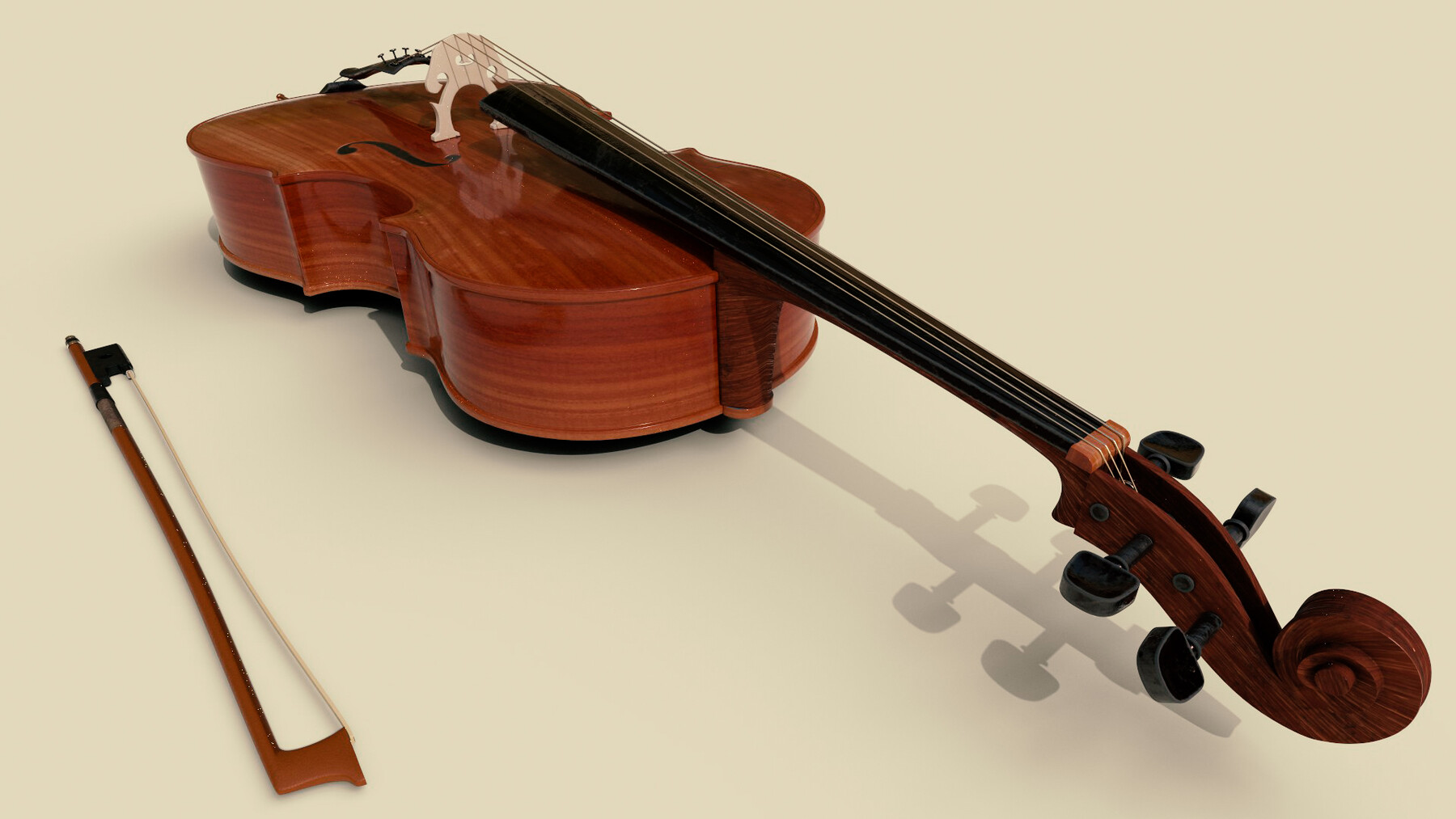 ArtStation - cello Musical instruments full detail low poly and high ...