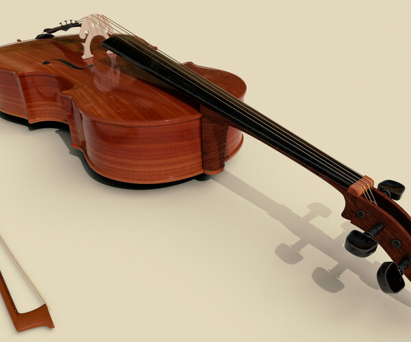 ArtStation - cello Musical instruments full detail low poly and high ...