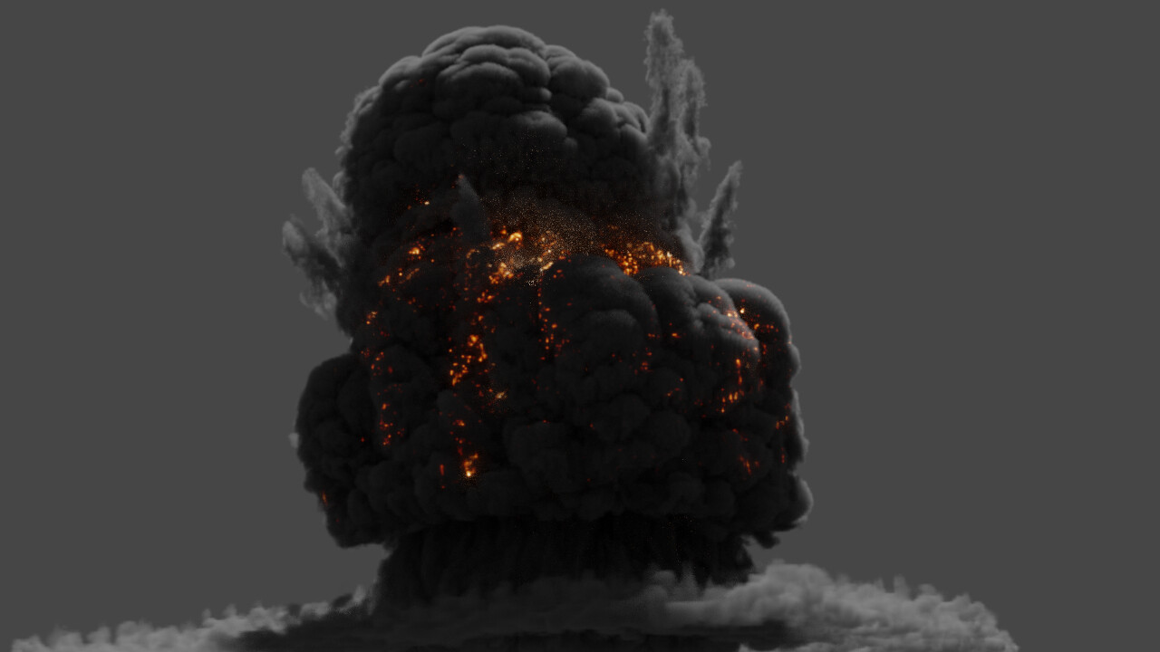 ArtStation - VDB Volcano Explosion | Game Assets