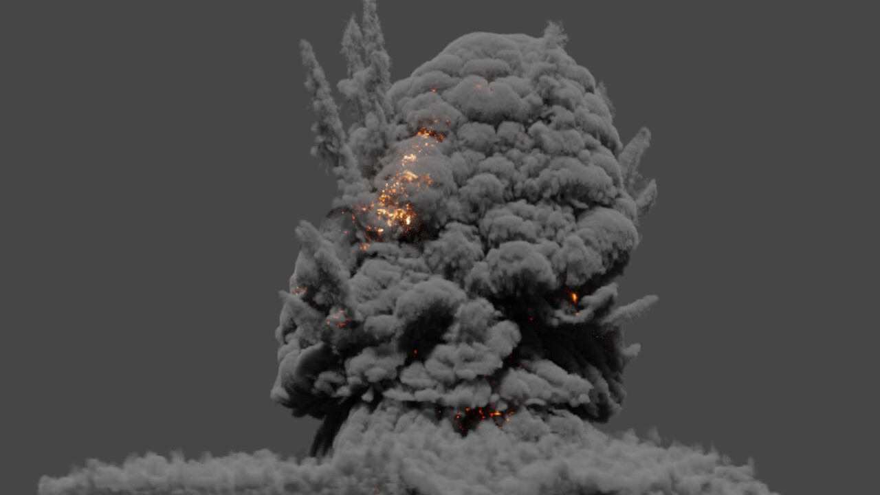 ArtStation - VDB Volcano Explosion | Game Assets