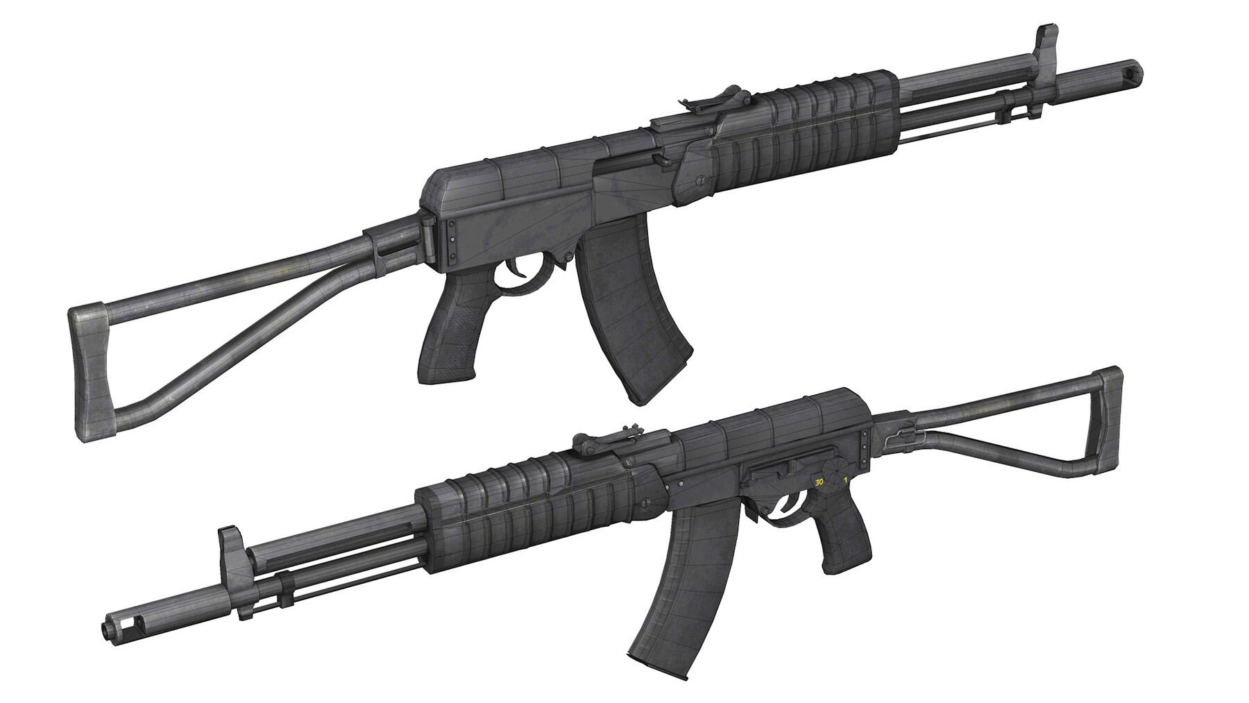 ArtStation - AEK - 971 Russian machine Low-poly | Game Assets