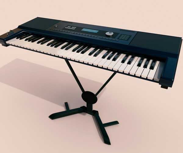 ArtStation - keyboard Musical instruments full detail low poly and high ...