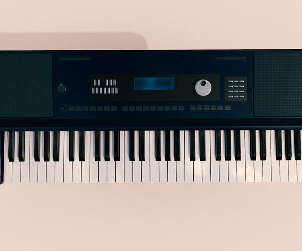 ArtStation - keyboard Musical instruments full detail low poly and high ...