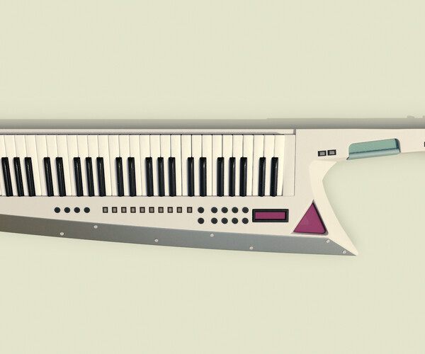 ArtStation - keytar Musical instruments full detail low poly and high ...
