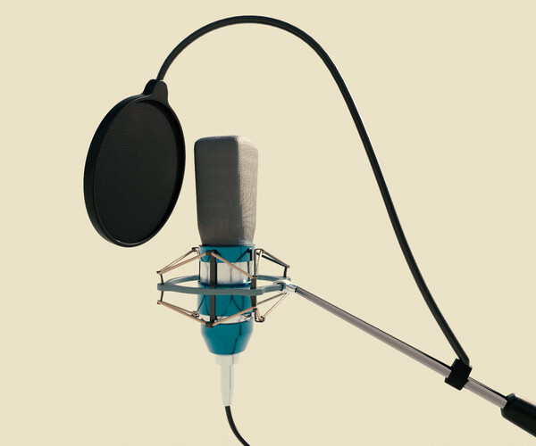 ArtStation - microphone Musical instruments full detail low poly and ...