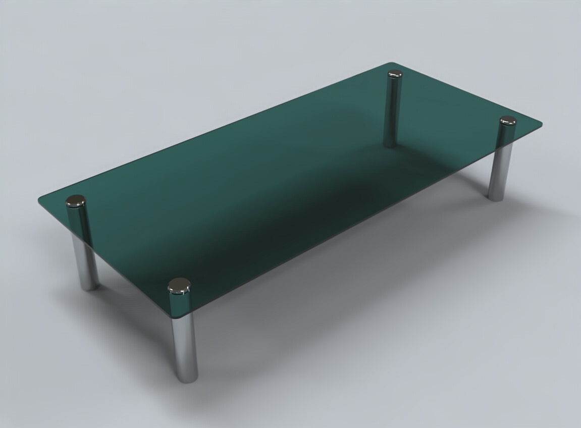ArtStation - Glass Coffee Table | Game Assets