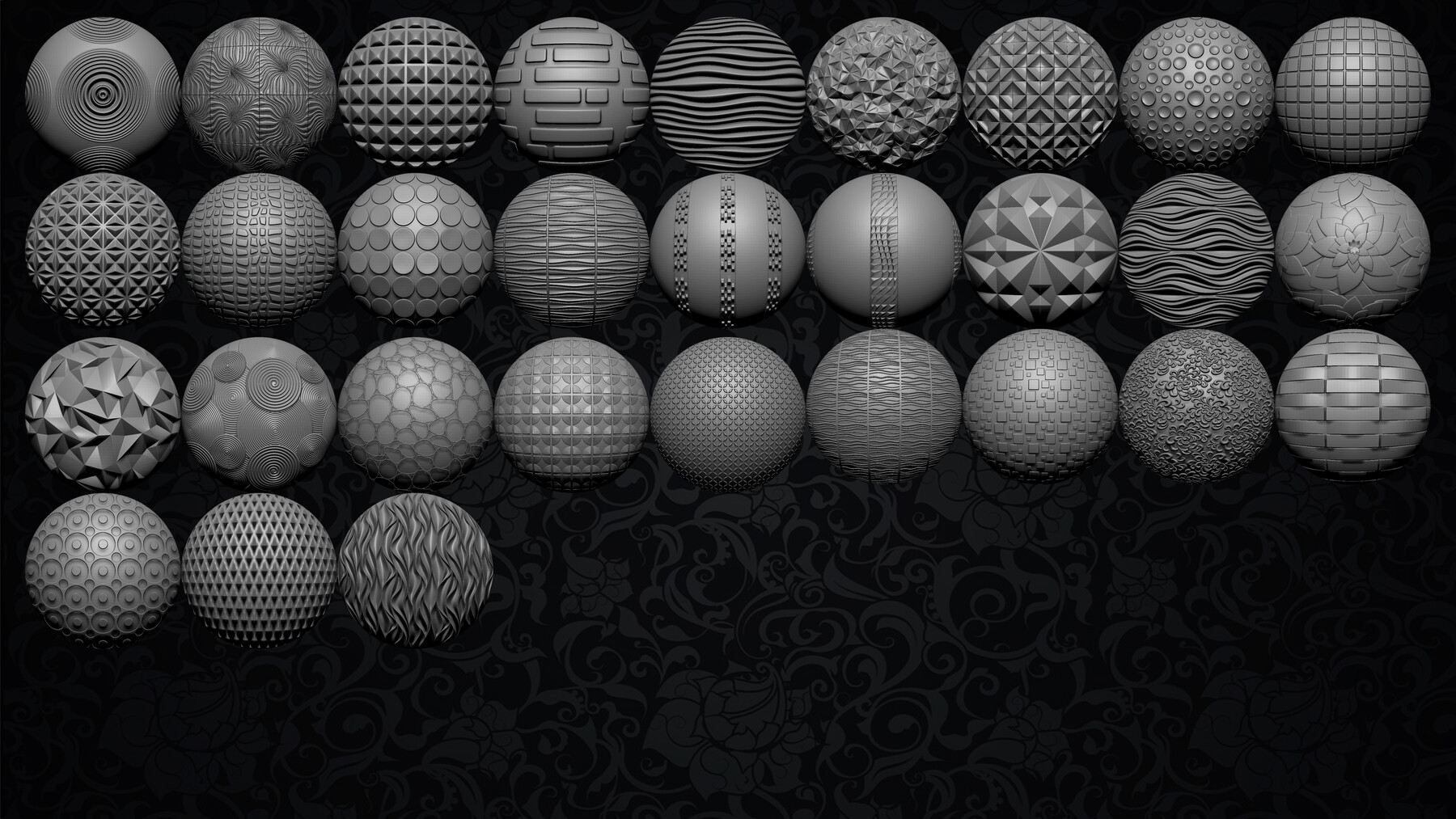 ArtStation - +75 4K Trim Alpha/Pattern | Brushes