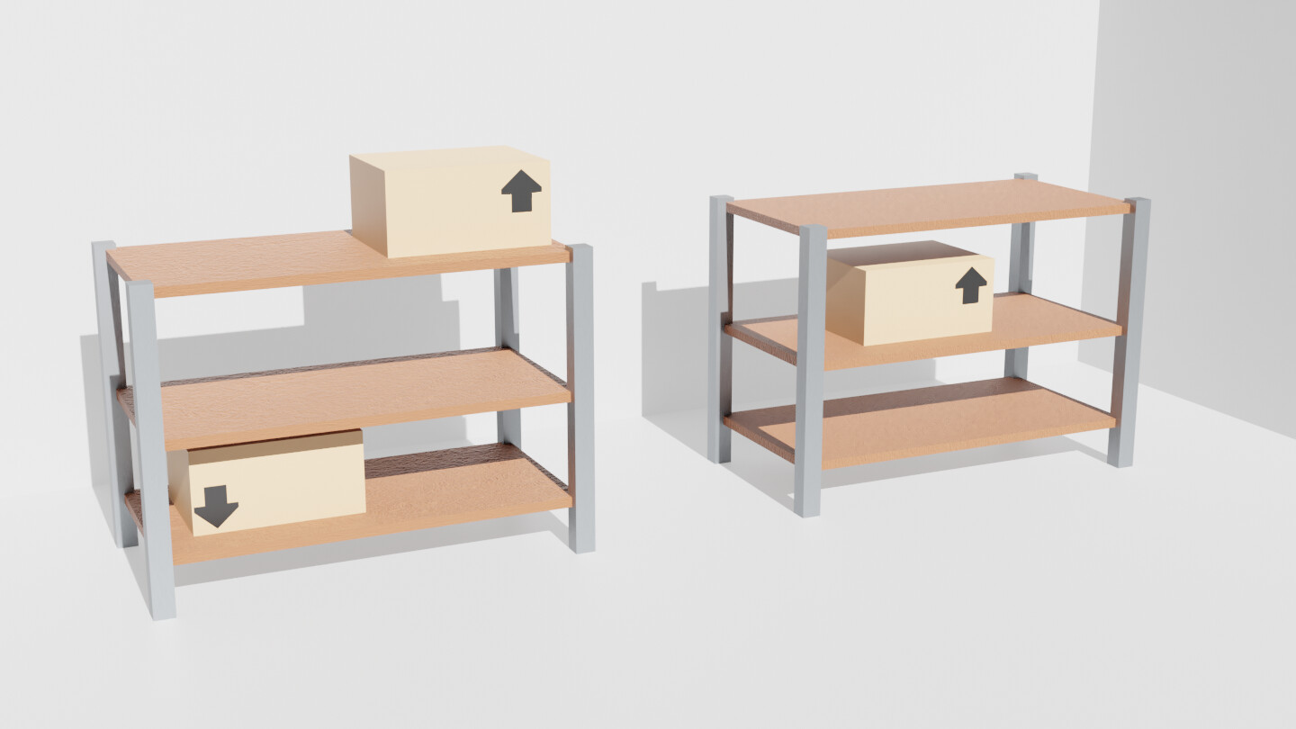 ArtStation - Shelf With Boxes | Game Assets