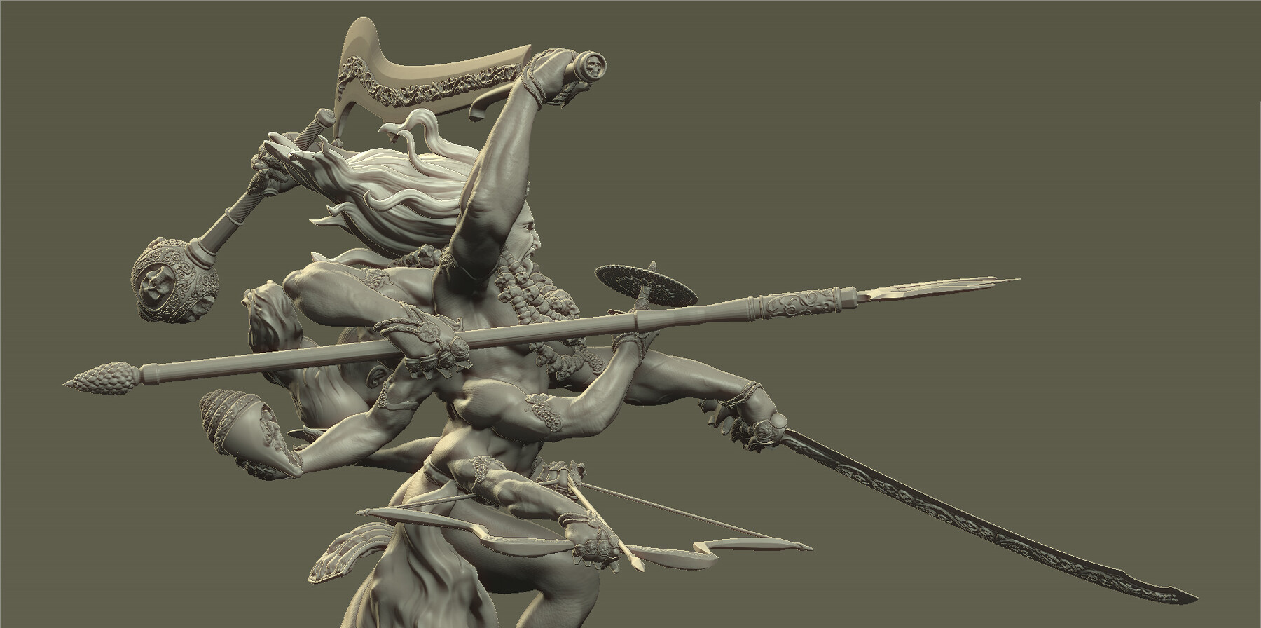 ArtStation - Goddess Kali 3D Print | Resources