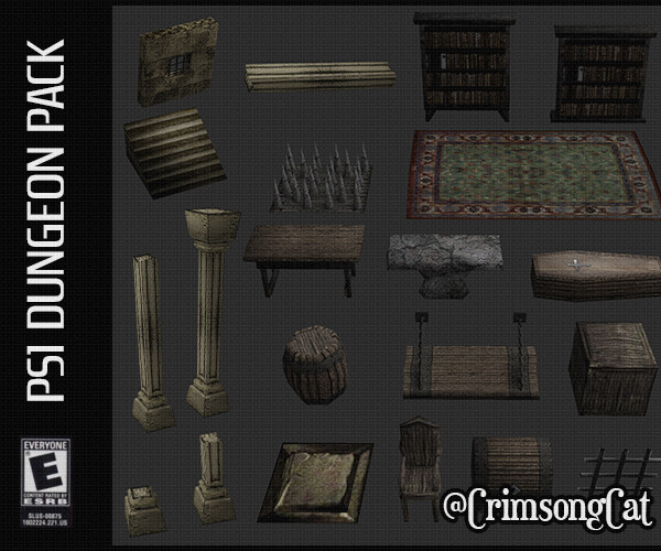 ArtStation - PS1 PSX Dungeon Pack | Game Assets