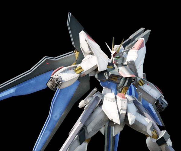 ArtStation - STRIKE FREEDOM GUNDAM 3d model rigged | Resources