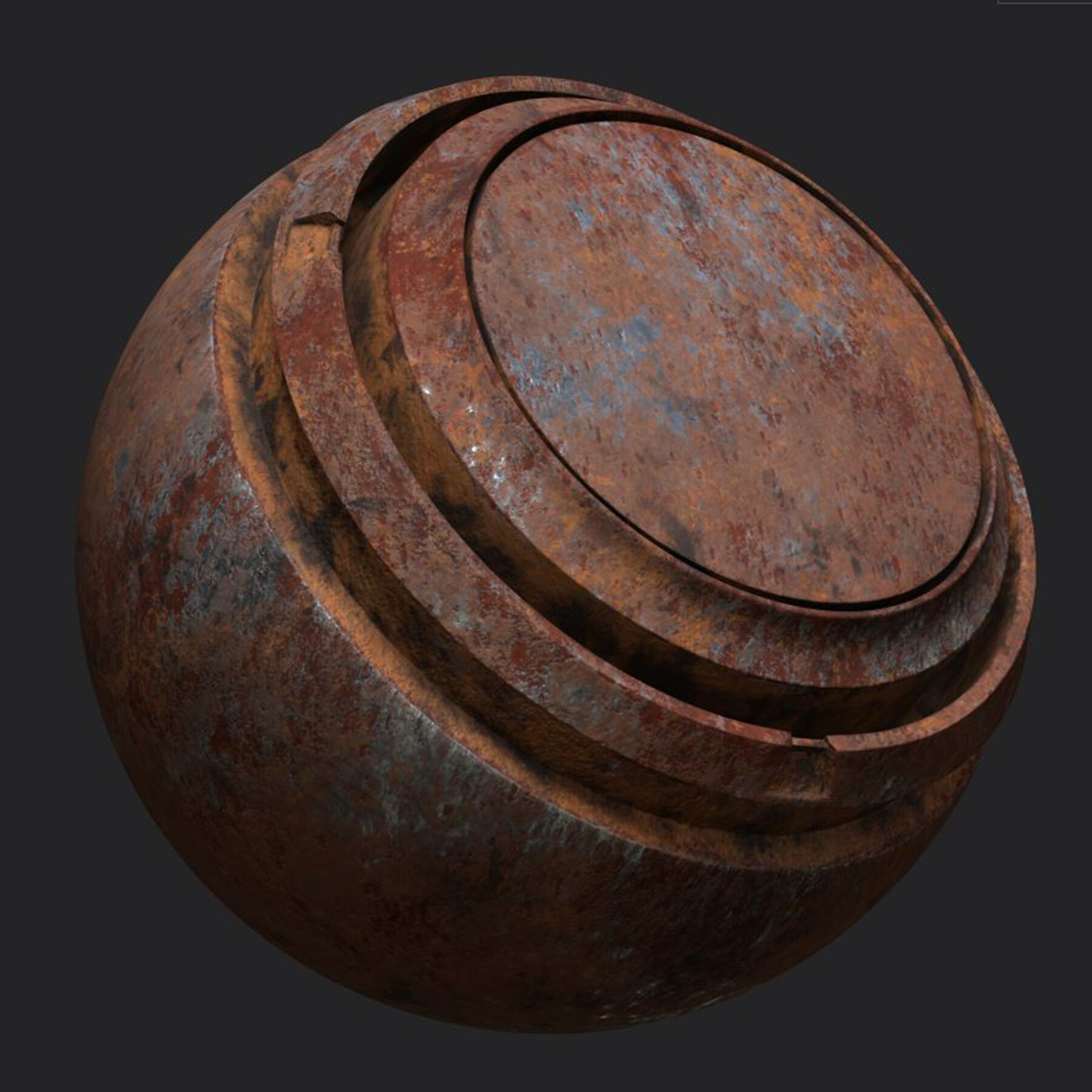 ArtStation - 10 Rusted Steel Materials | Game Assets
