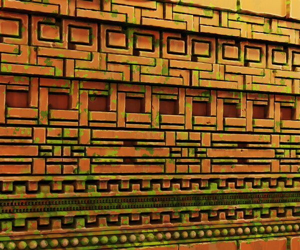 ArtStation - Stylized wall texture 8 Variations | Resources