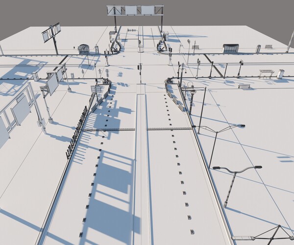 ArtStation - Road_Street_Collection_3D_model | Resources