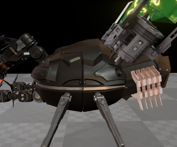 ArtStation - Virus Bot | Game Assets