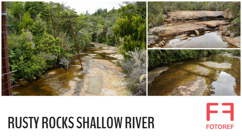 ArtStation - 190 photos of Rusty Rocks Shallow River | Resources