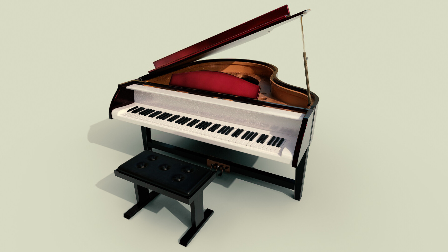 ArtStation - +15 musical instruments collection full detail low poly ...