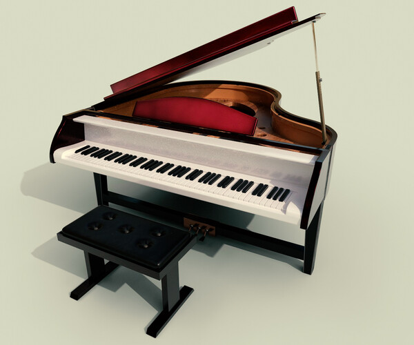 ArtStation - +15 musical instruments collection full detail low poly ...