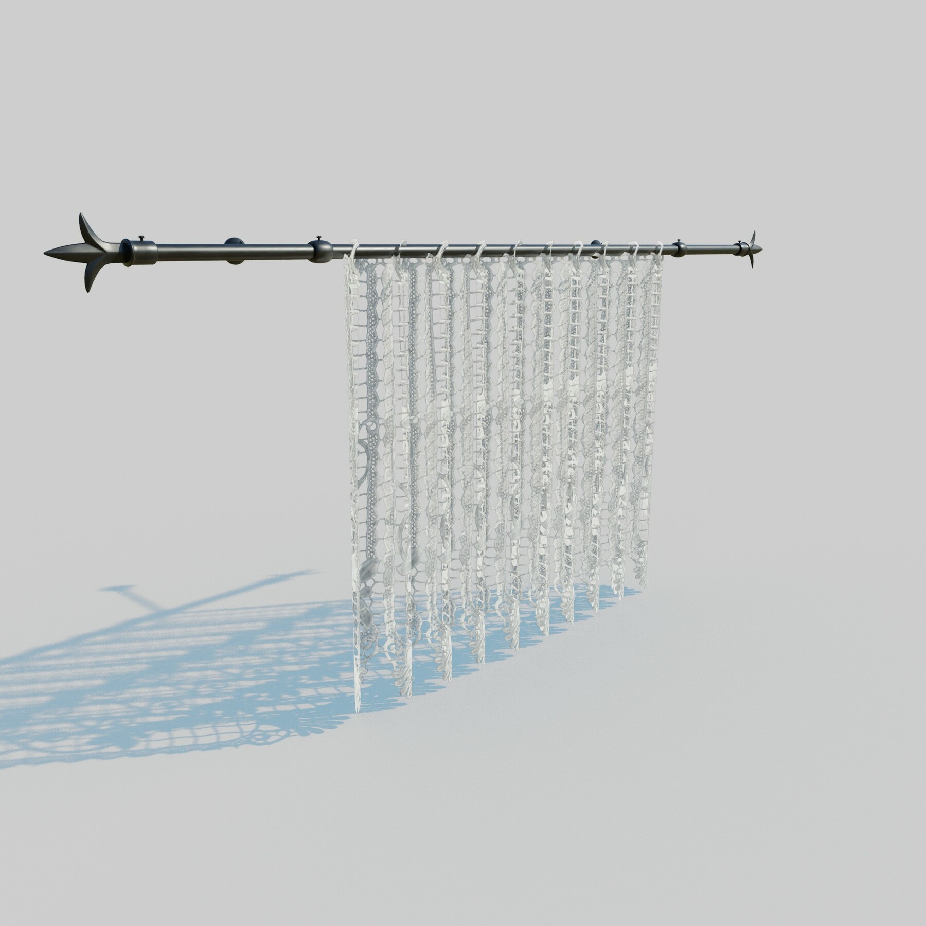ArtStation - Lace Curtain with Rod | Resources