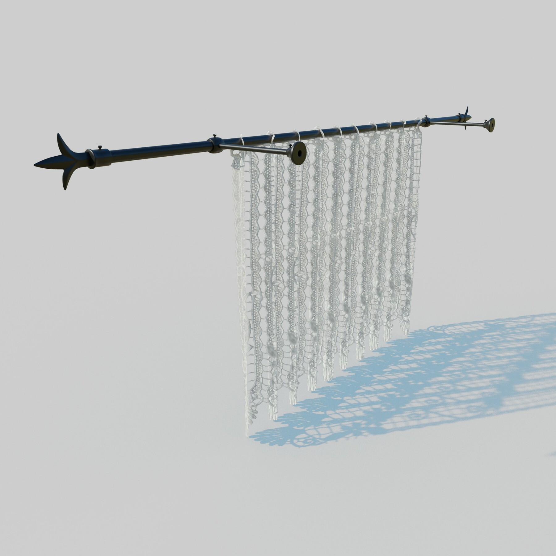 ArtStation - Lace Curtain with Rod | Resources