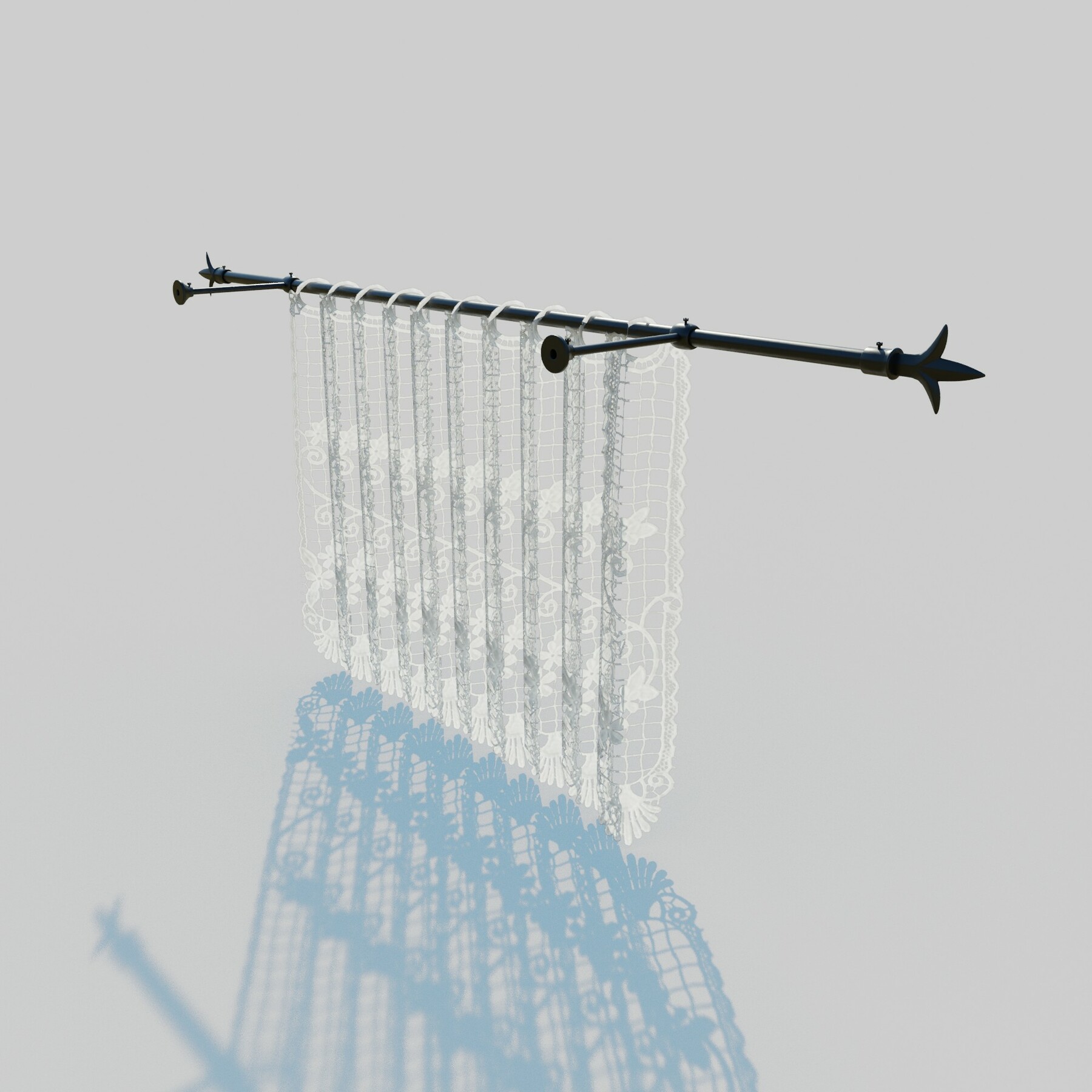 ArtStation - Lace Curtain with Rod | Resources